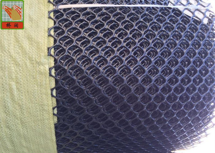 Black Hexagonal Extruded Plastic Netting , Extruded Plastic Netting ...