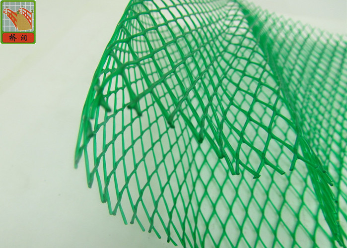 HDPE Diamond Hole Extruded Plastic Netting , Green Protective Plastic ...